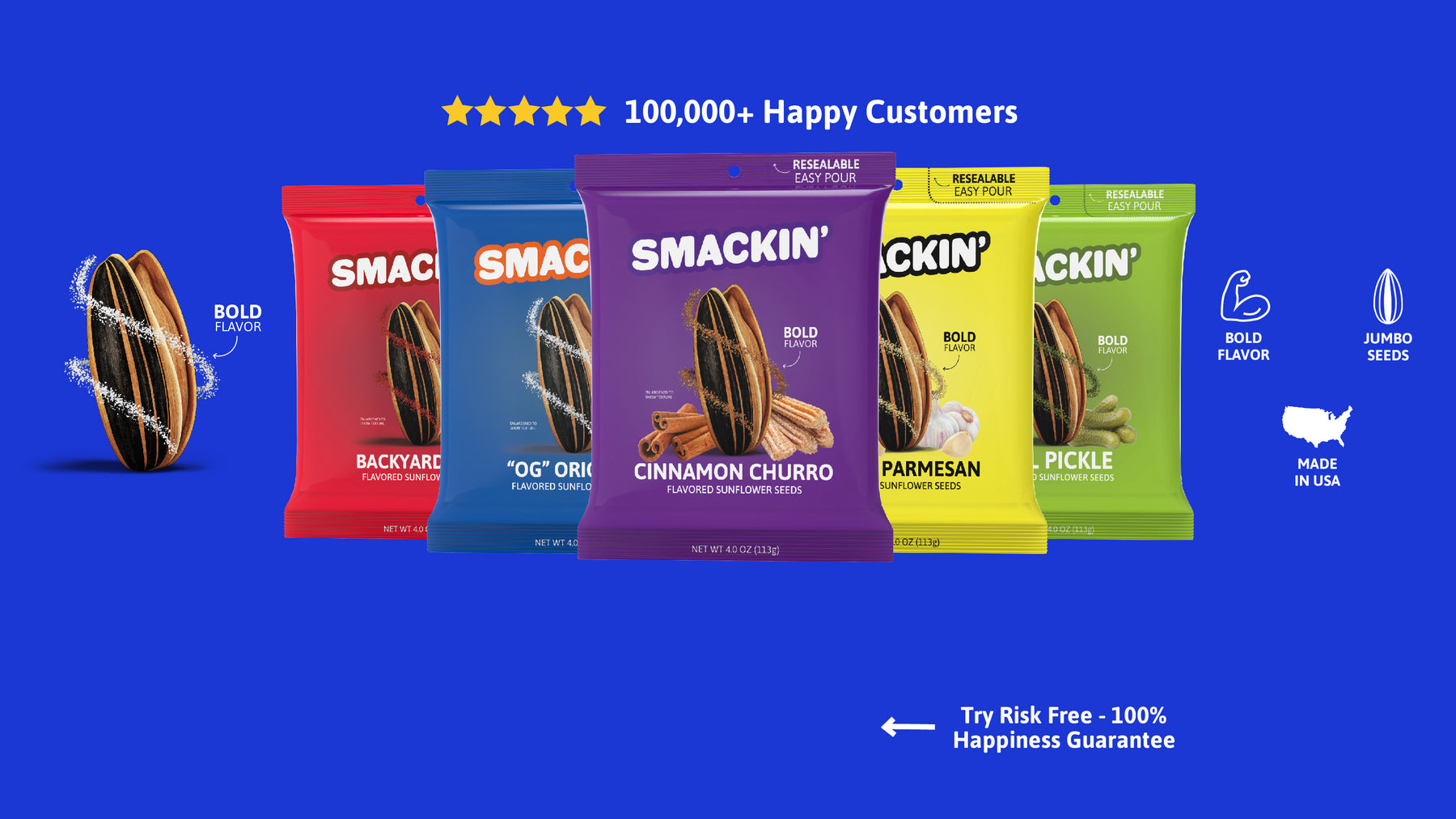 Bold Flavor, Jumbo Size, Healthy Sunflower Seeds