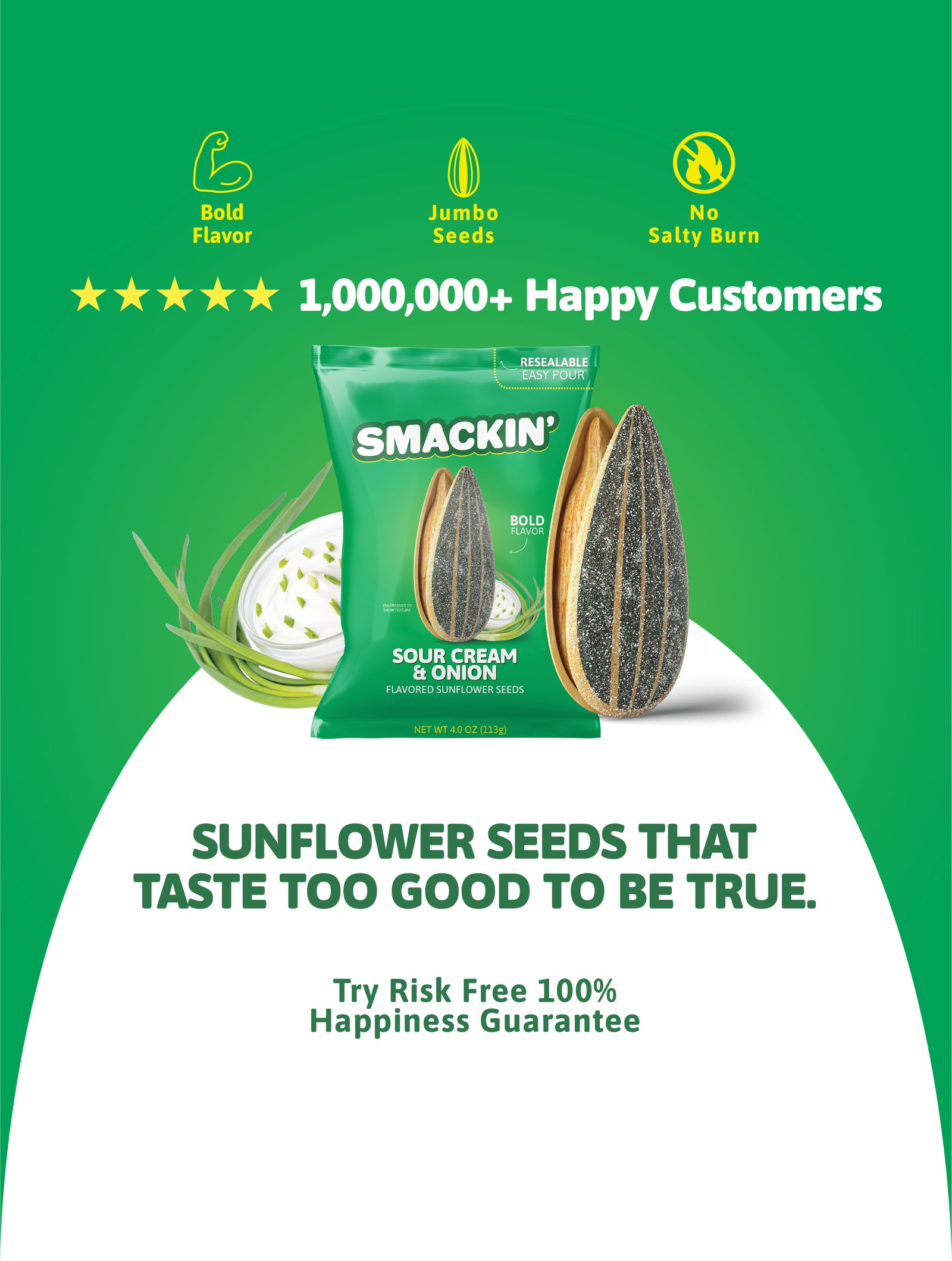 Bold Flavor, Jumbo Size, Healthy Sunflower Seeds